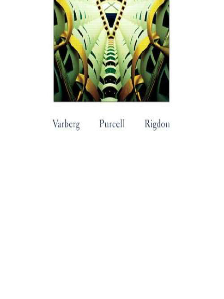 Calculus (Ninth Edition) - Varberg, Purcell, Rigdon | PDF