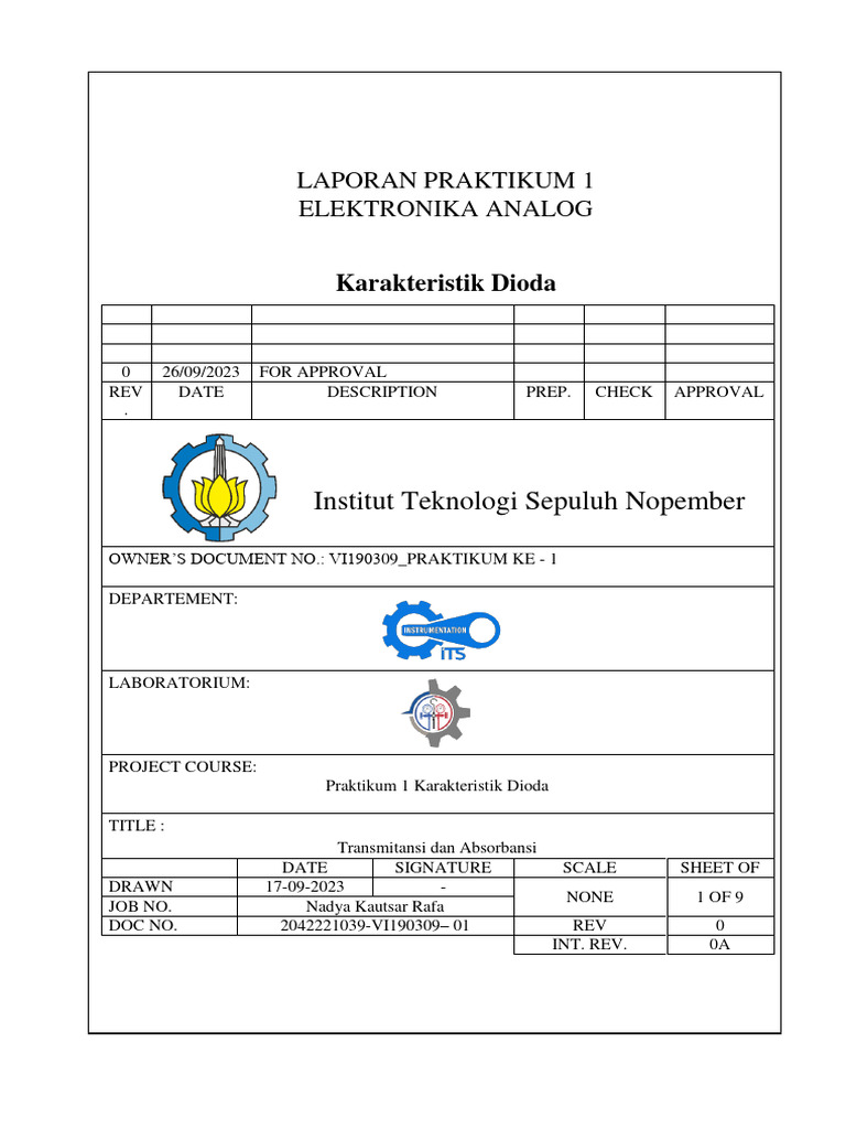 Nadya Kautsar Rafa 2042221039 P1 Elka K4 | PDF
