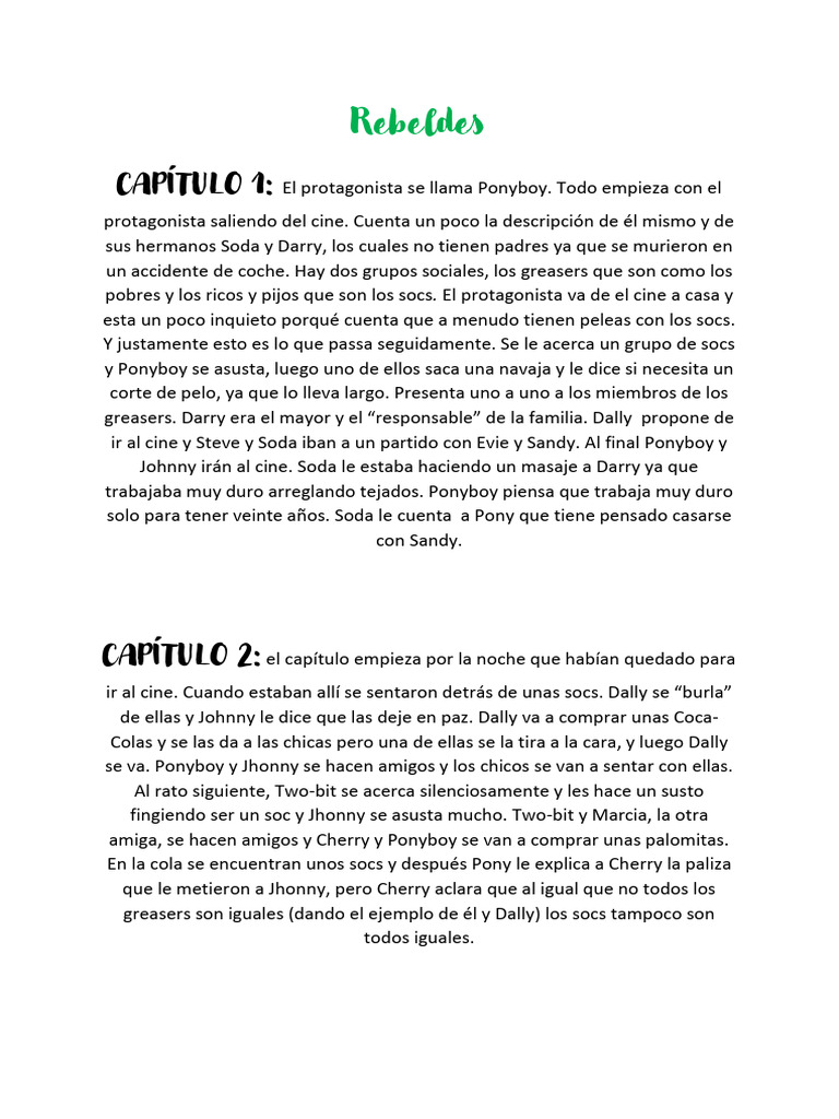 Rebeldes Cap 6 | PDF | Arte
