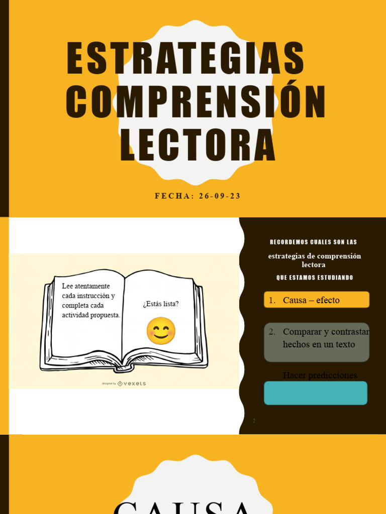 Estrategias de Comprensión Lectora | PDF | Artes del Lenguaje y ...