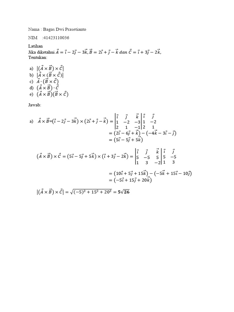 F3 - Vektor - Bagas Dwi Prasetianto | PDF