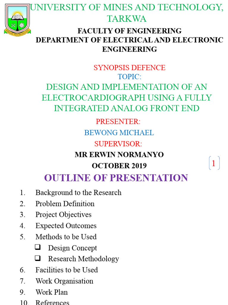 Sample of Synopsis Defence | PDF | Electrocardiography | Digital Signal ...