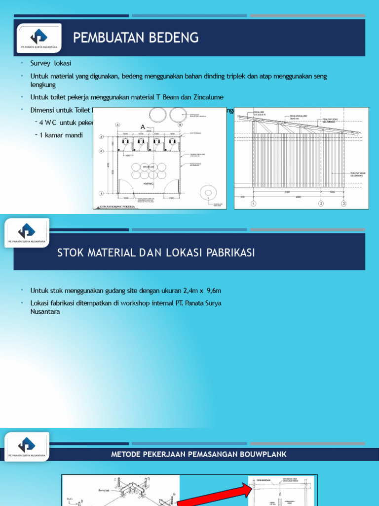 Pembuatan Bedeng Proyek Pekerja | PDF