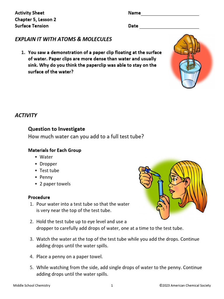 Exploring Surface Tension in Liquids | PDF | Water | Surface Tension
