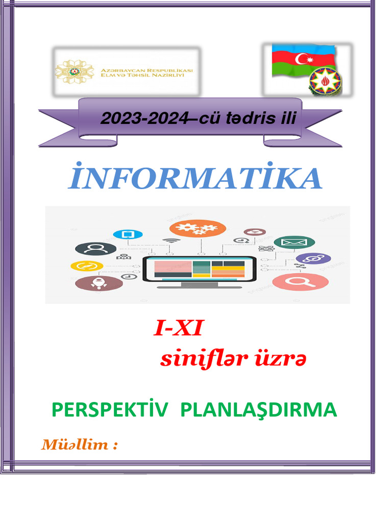 B.Mətanət - İnformatika 2023-2024 Yeni Illik | PDF