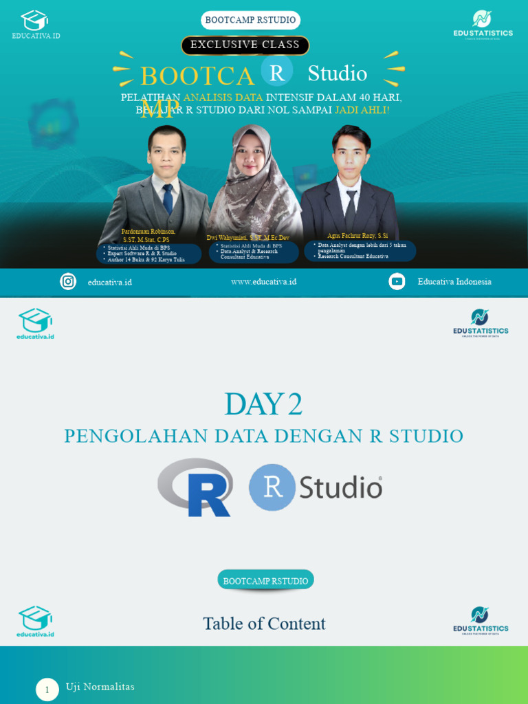 Pelatihan Intensif R Studio 40 Hari | PDF