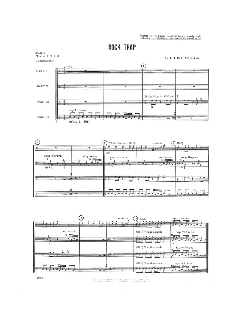 Rock Trap, Conductor | PDF