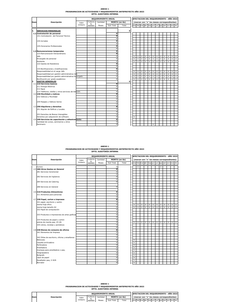 Modelo de Anteproyecto de Presupuesto | PDF | Trabajo de oficina ... Modelo de Anteproyecto de Presupuesto | PDF | Trabajo de oficina ...