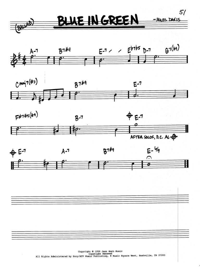 Blue in Green BB | PDF