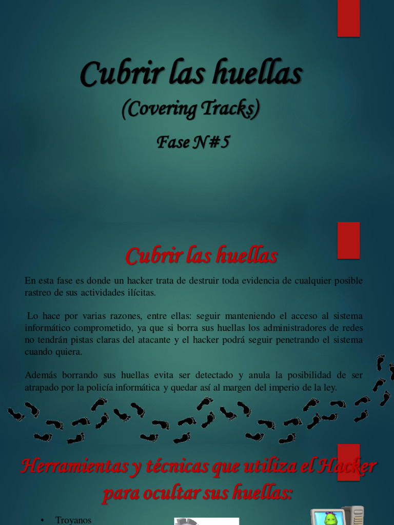 Técnicas de Hackers para Ocultar Huellas | PDF