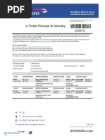 KLM e - Ticket - Receipt PDF | PDF | Airport | Fee