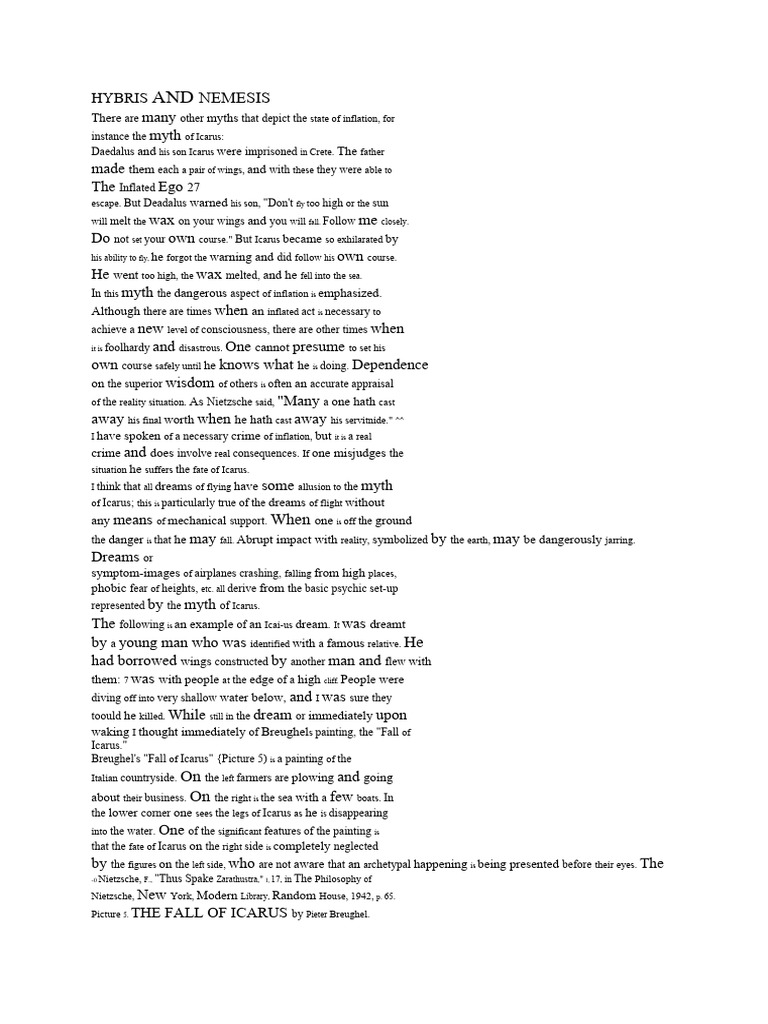 Hybris and Nemesis | PDF