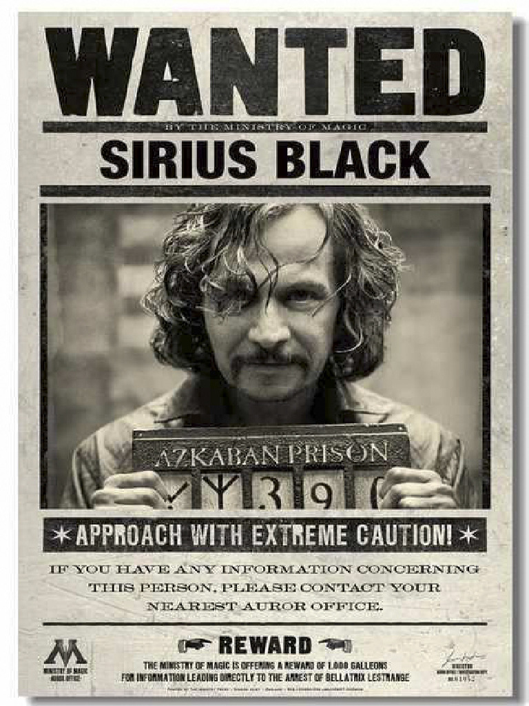 Cartaz Harry Potter - Sirius Black | PDF