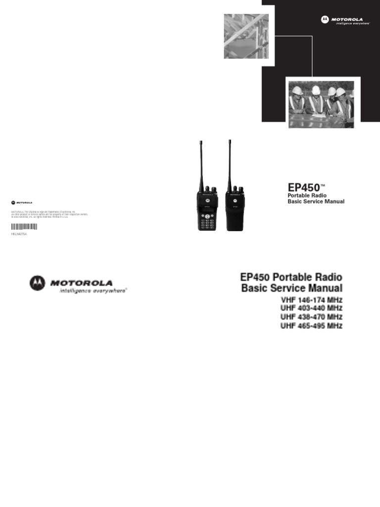 Manual Motorola EP450 | PDF
