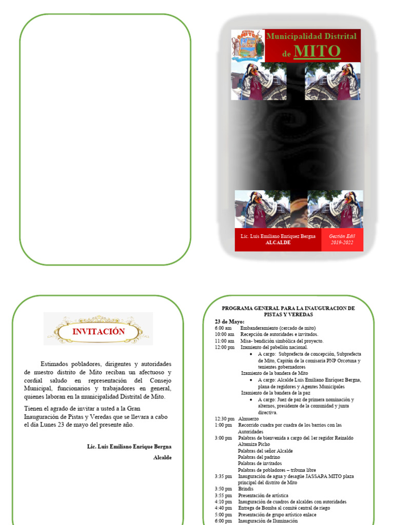 Diptico Programa | PDF