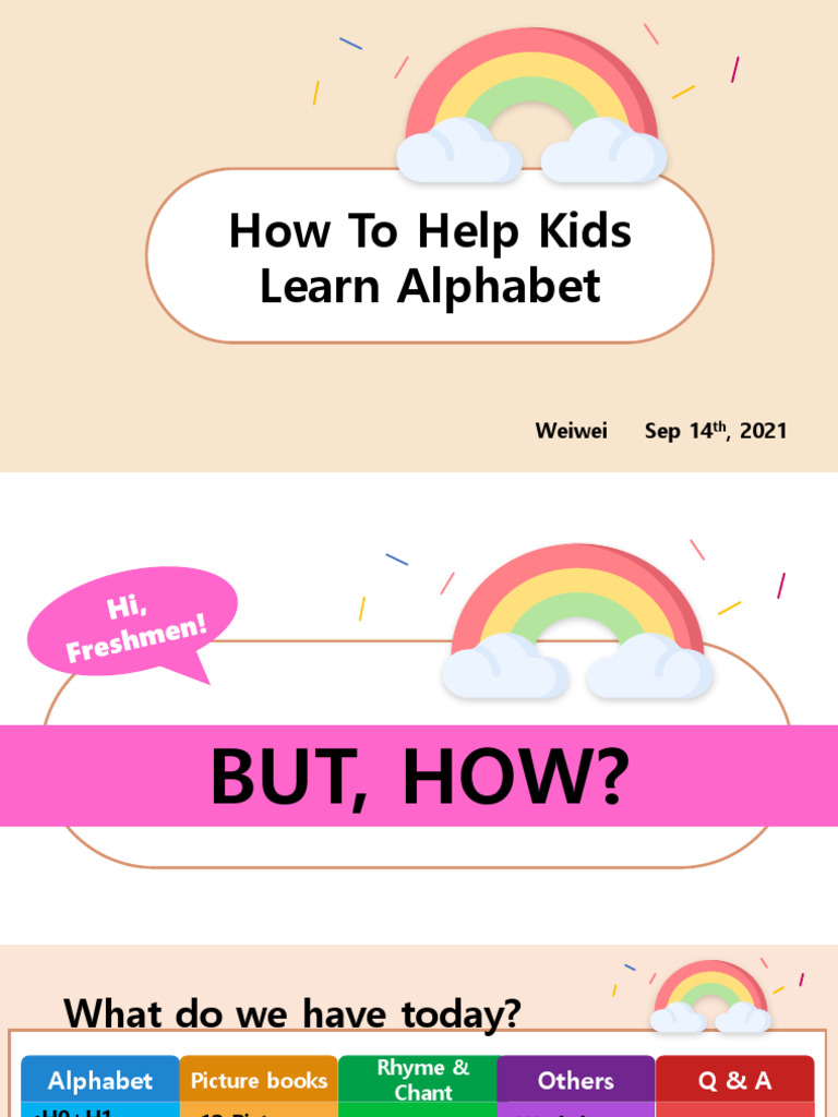 How To Help Kids To Learn Alphabet | PDF | Letter Case | Writing