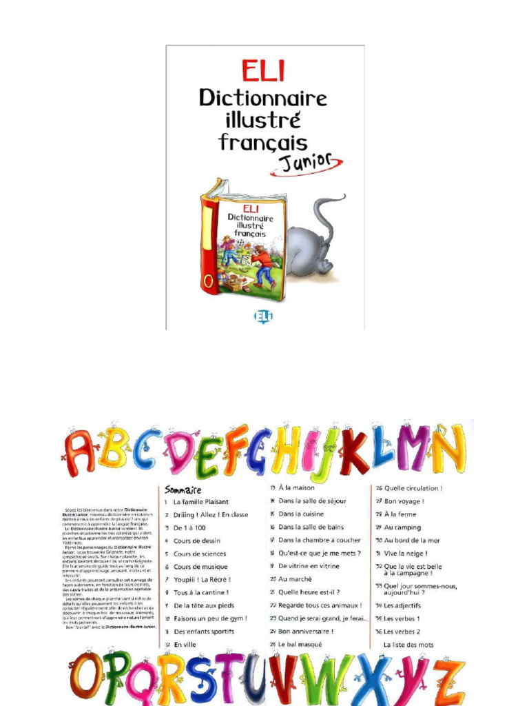 ELI Dictionnaire Illustre Junior | PDF