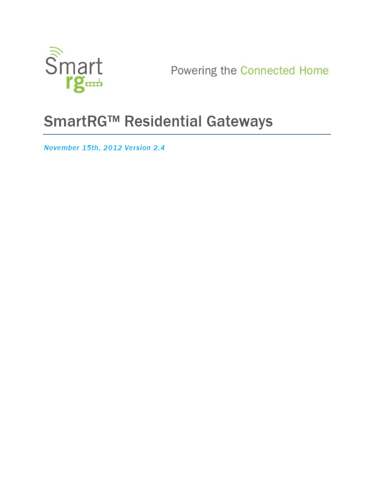 smartRG 505 Manual | PDF