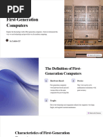 The 1ST Generation of Computers | PDF | Electronics | Vacuum Tube