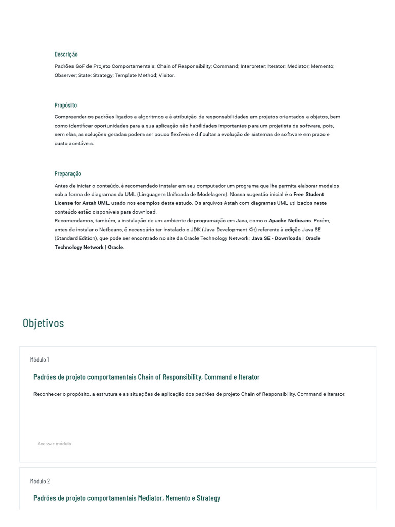 Padrões GoF Comportamentais | PDF | Padrão de design de software ...