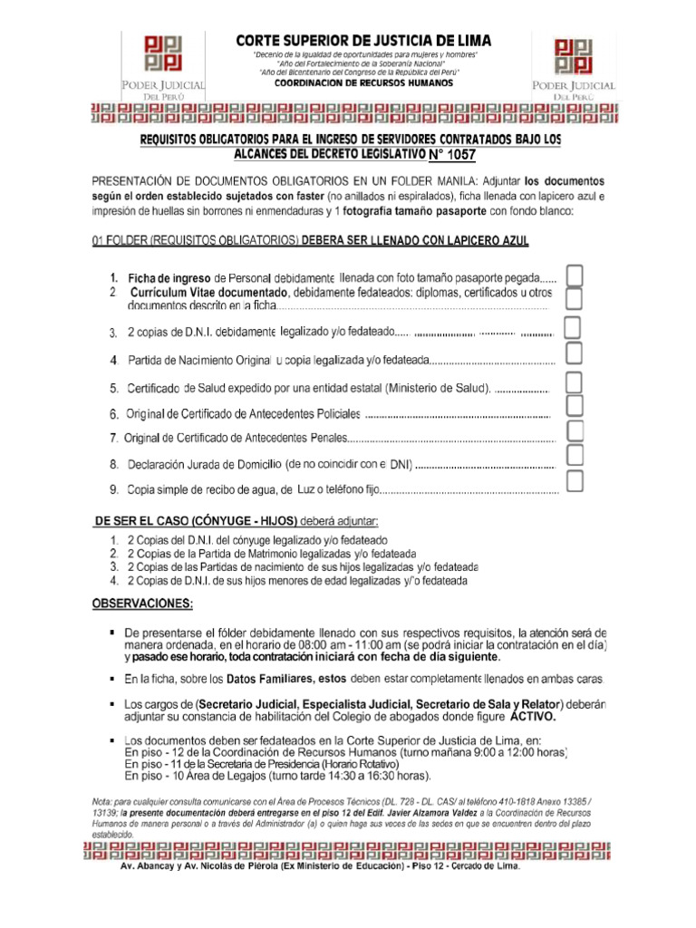 Fichas de Ingreso Cas | PDF