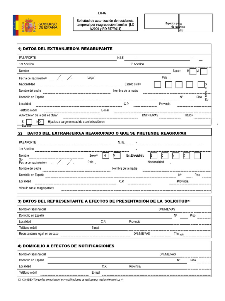 02-Formulario Reag Familiar | PDF