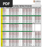 Final Invigilation Timetable 2024 | PDF