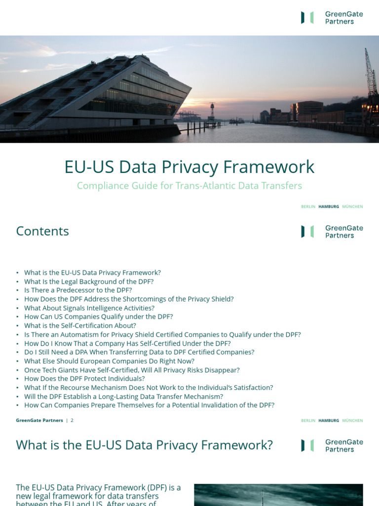 EU-US Privacy Framework | PDF
