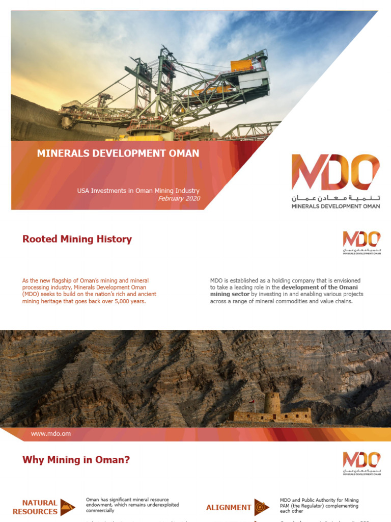 Minerals Development Oman Overview | PDF