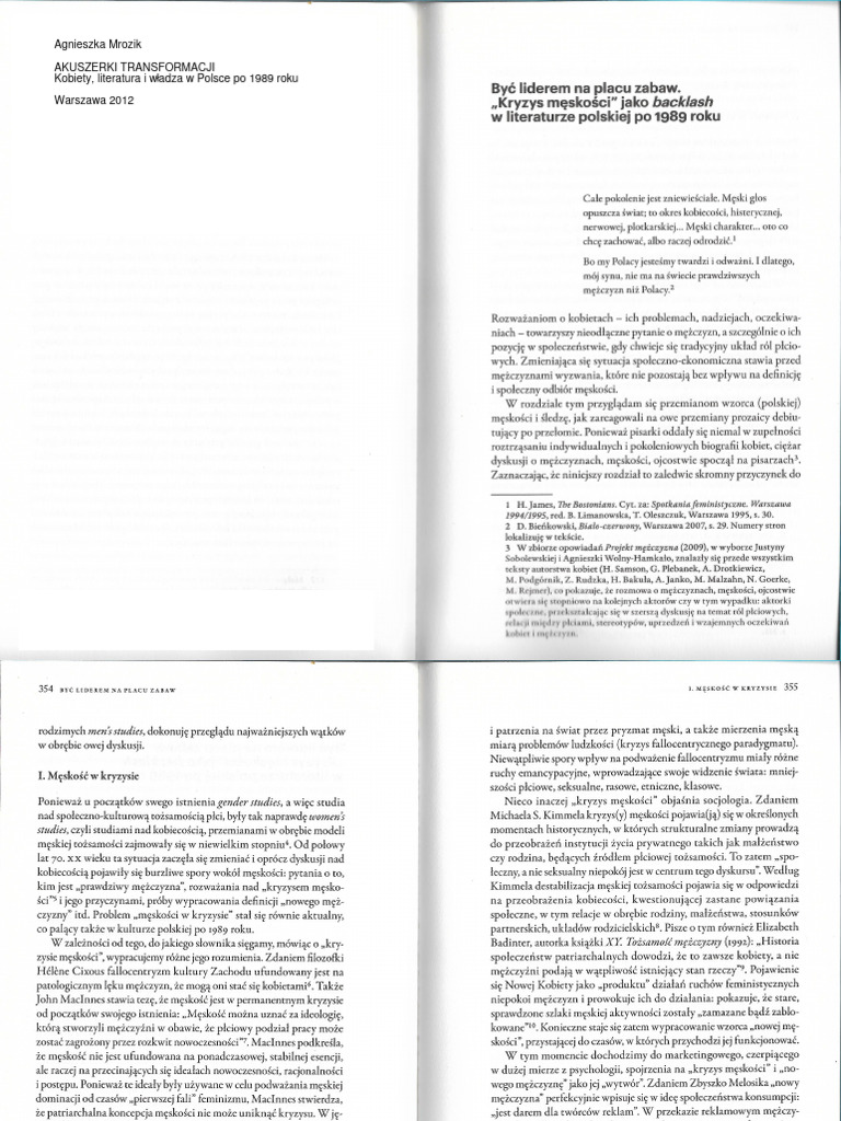 Mrozik_Kryzys męskości | PDF