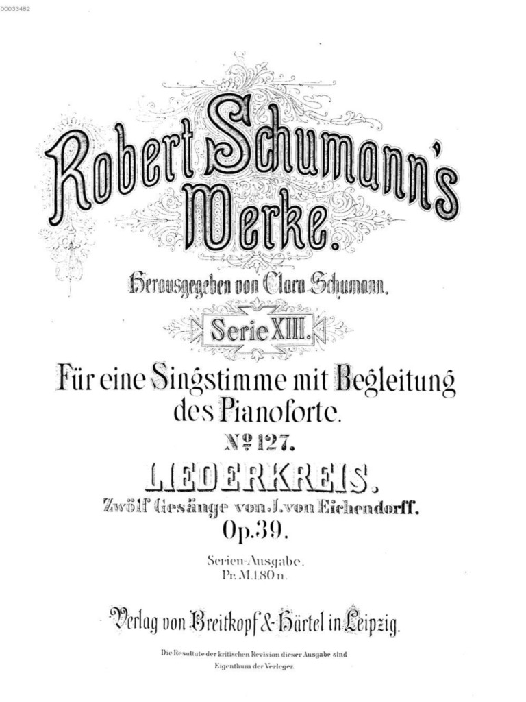 Liederkreis, Op.39 | PDF