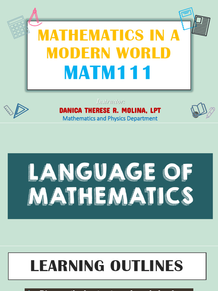 Language of Mathematics. | PDF