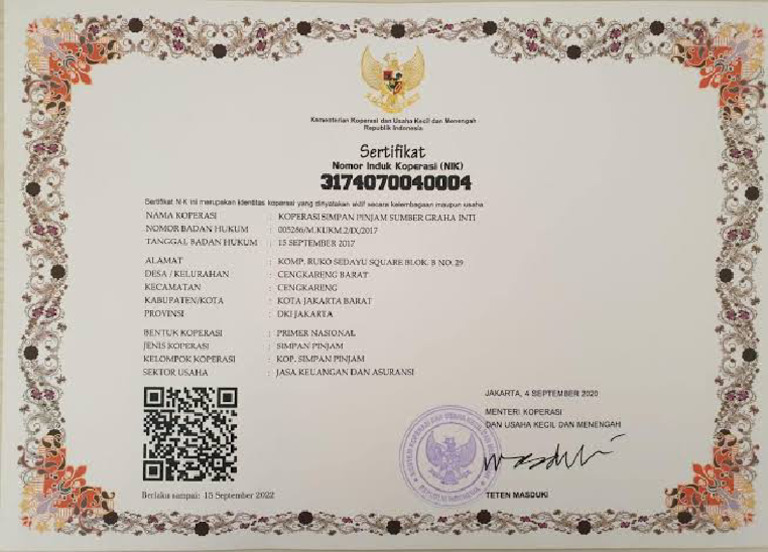 Dokumen-Nik Koperasi | PDF