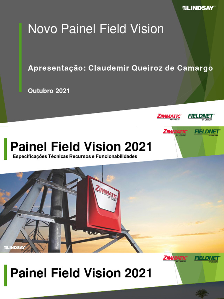 Painel Field Vision 2021: Especificações e Recursos | PDF