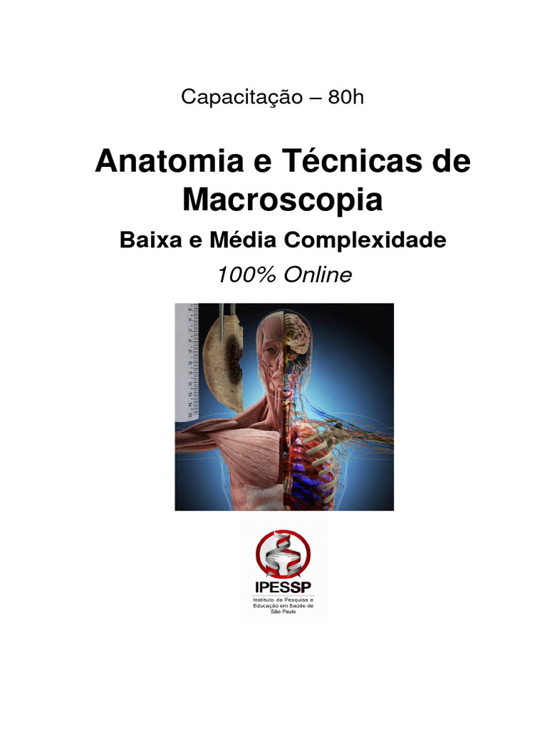 ANATOMIA E TÉCNICAS DE MACROSCOPIA_BAIXA E MÉDIA COMPLEXIDADE | PDF ...