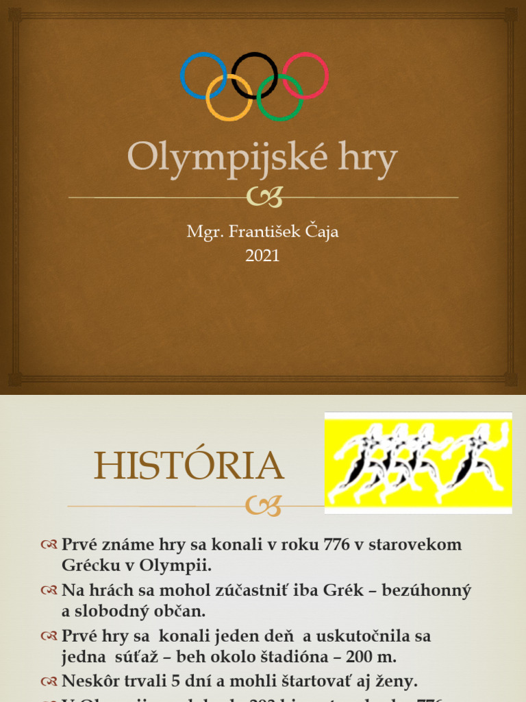 Olympijské hry | PDF