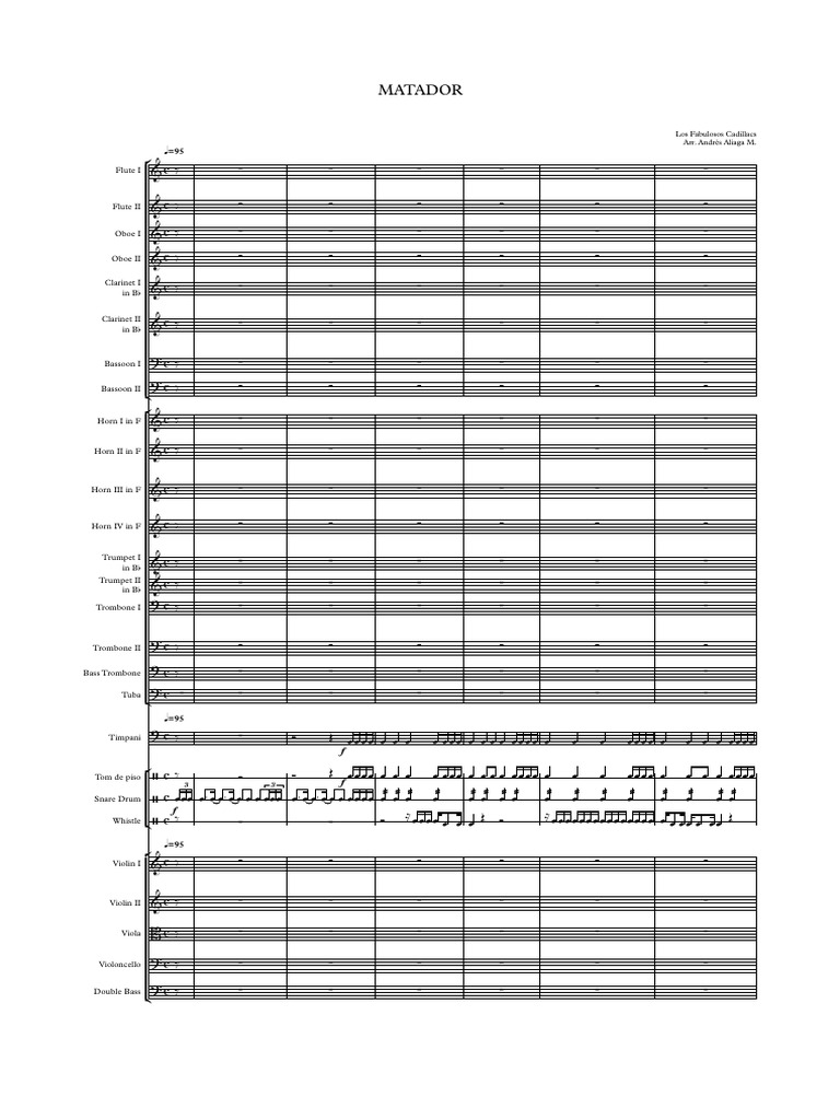 Matador Score and Parts | PDF