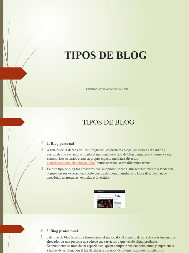 Tipos de Blog | PDF