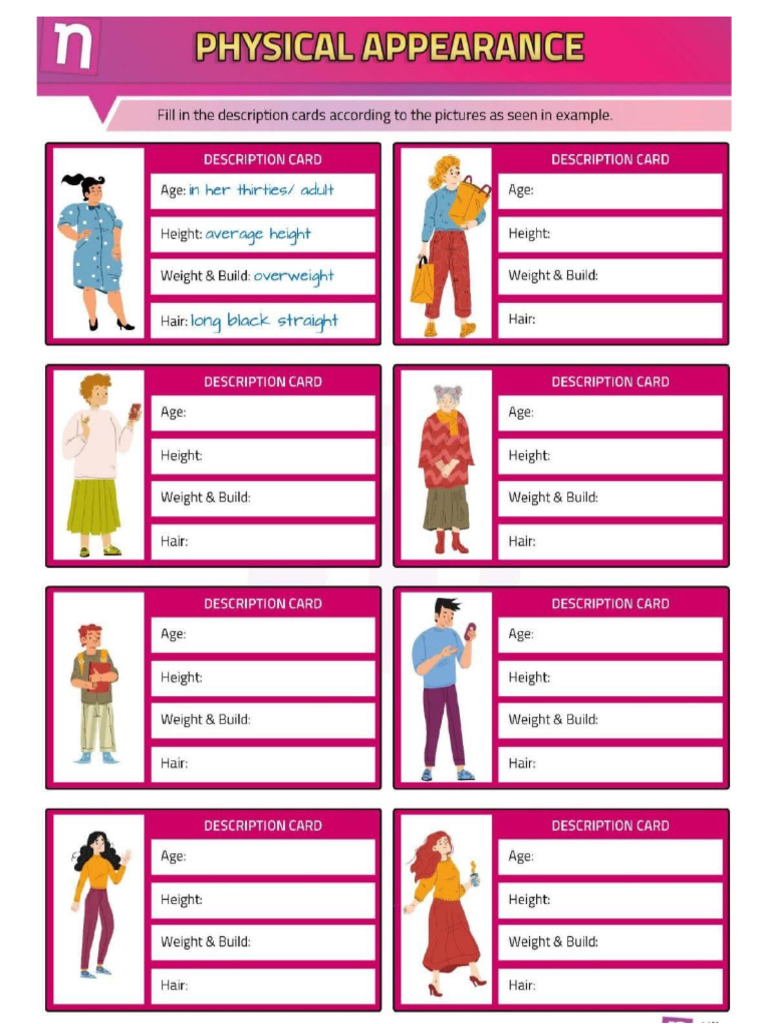 Physical Appearance 1 | PDF