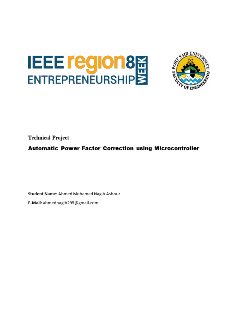 Automatic Power Factor Correction Using Mircrocontroller | PDF | Ac Power | Capacitor