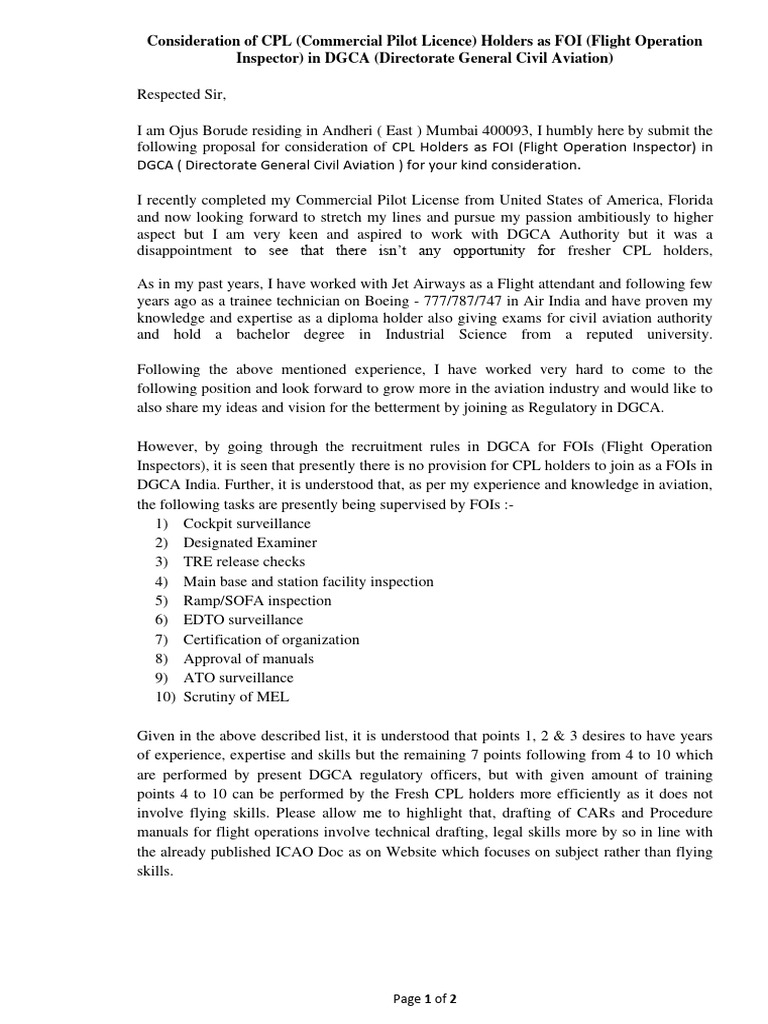 FOIs Application Corrected | PDF | Aviation