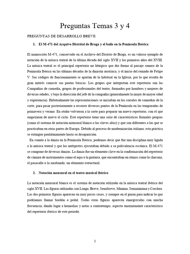 Preguntas Temas 3 y 4 | PDF
