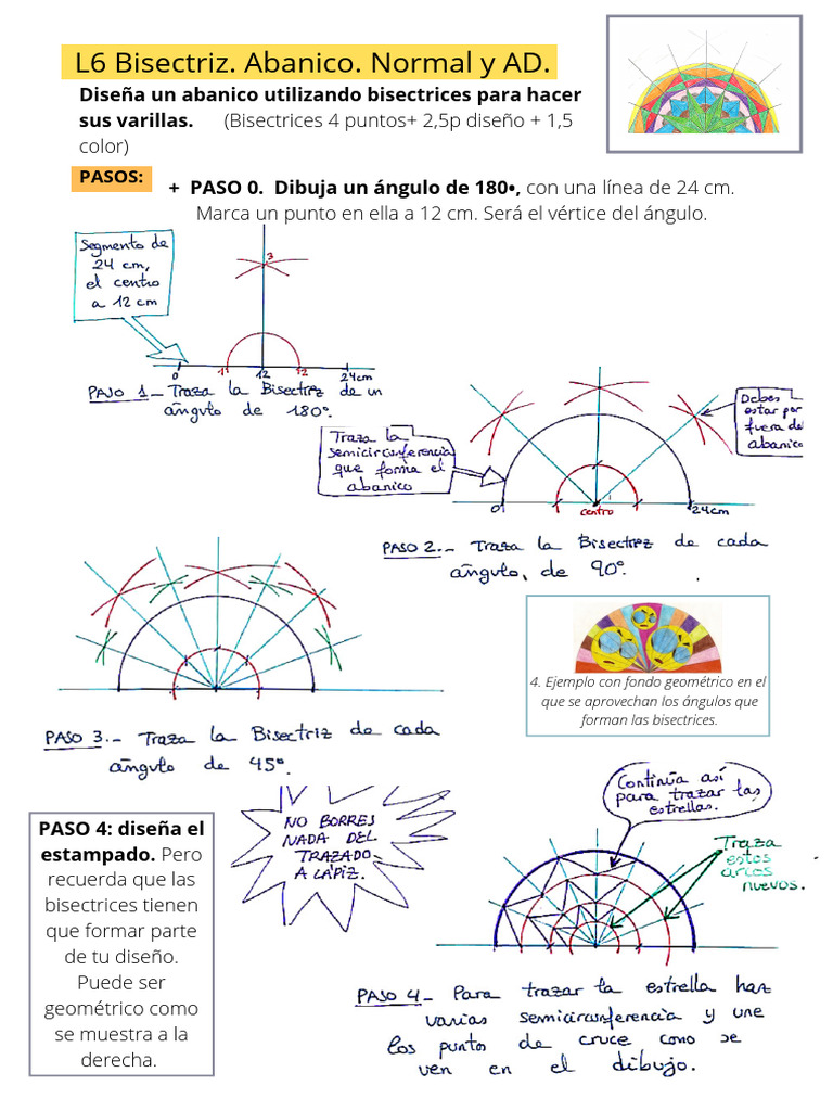 L6 Bisectriz. Abanico. Normal y AD Version Definitiva | PDF