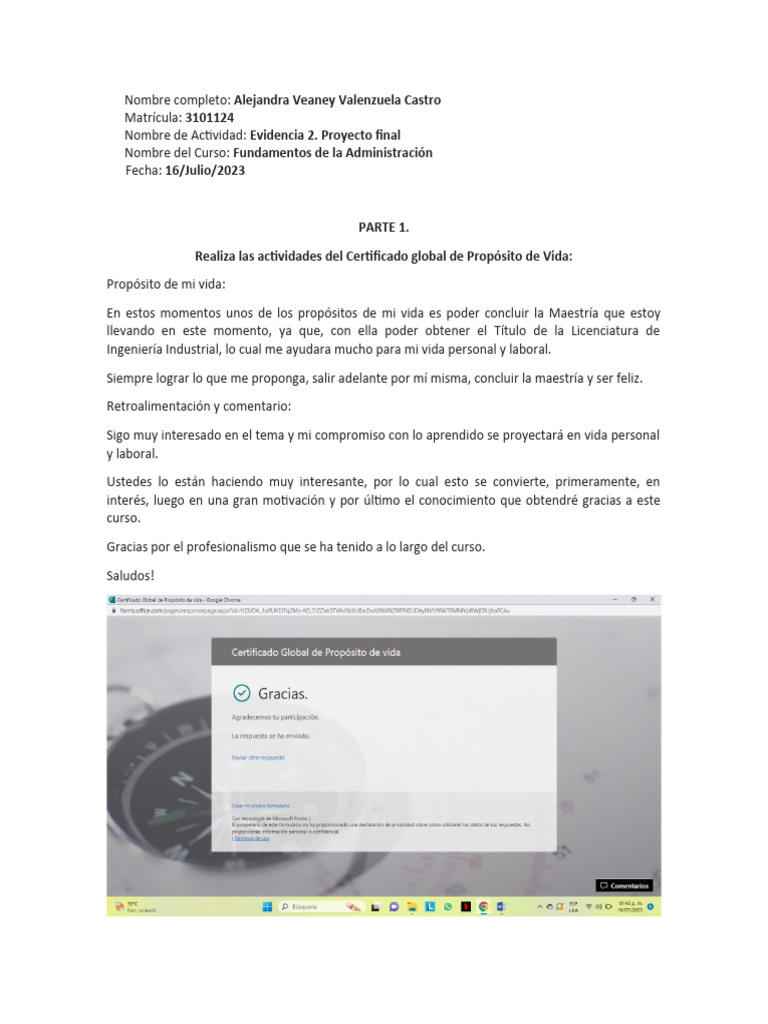 Evidencia 2. Proyecto Final | PDF | Amor | Business