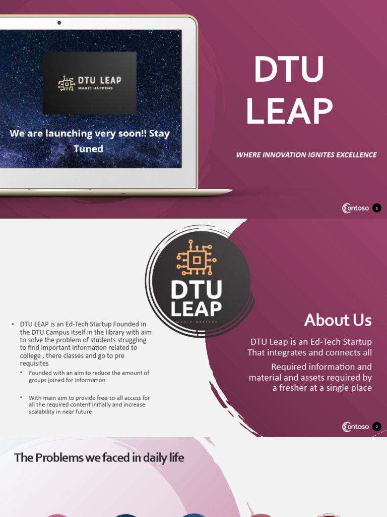 DTU Leap: Where Innovation Ignites Excellence | PDF