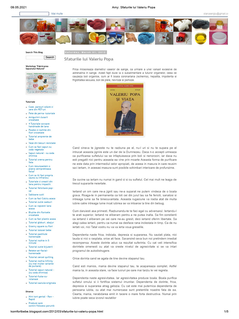 Sfaturile Lui Valeriu Popa | PDF