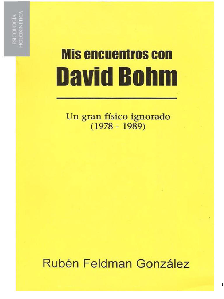 Mis Encuentros Con David Bohm-Web | PDF