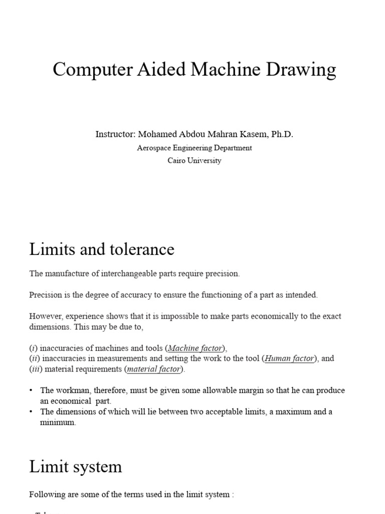 03 Limits, Tolerance, Fits | PDF | Engineering Tolerance | Physical Sciences