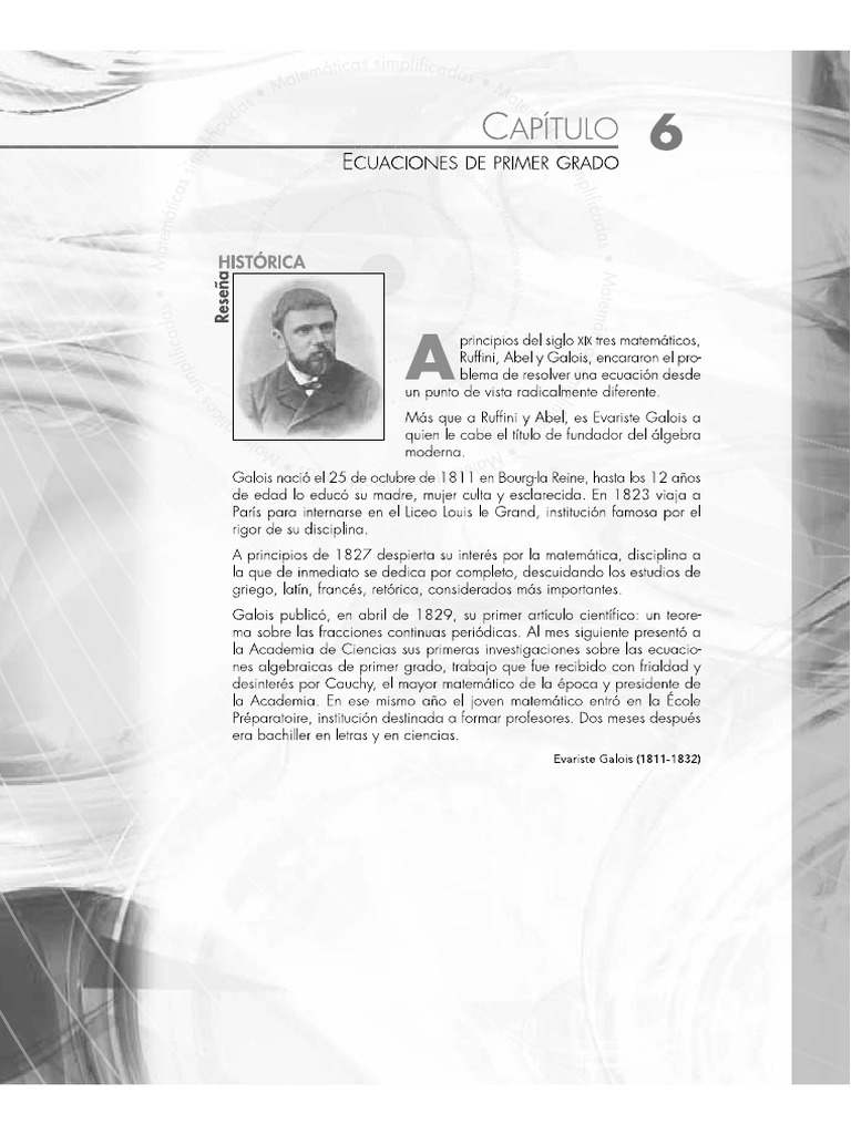 Matematica Simplificada Ecuaciones 1er Grado Pdf