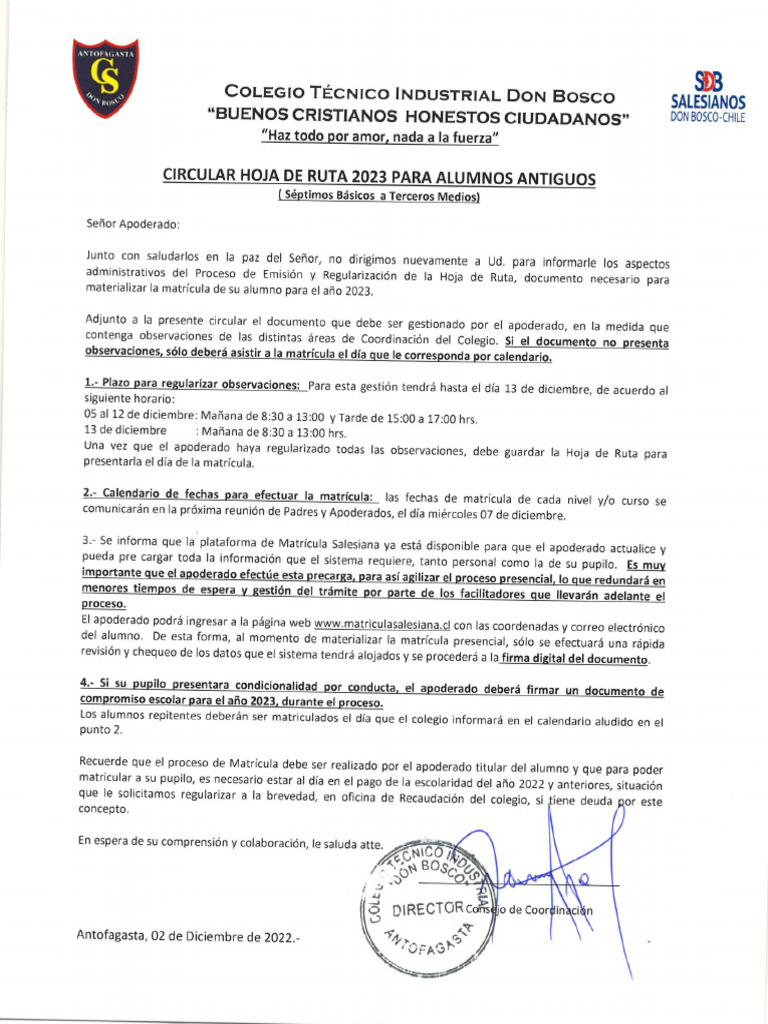 Circular Hoja Ruta 2023 | PDF